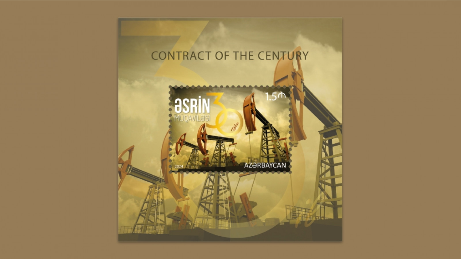 Azerpost LLC issued stamps dedicated to the 30th anniversary of the ...